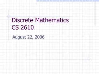 Ppt Cs Discrete Mathematics Powerpoint Presentation Free
