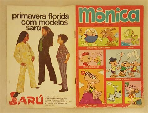 Lote 2 Gibis Mônica 5 E 6 Ed Abril 1970 Raridade R 349 90 em