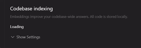 Codebase Indexing Infinity Loading Bug Reports Cursor Community Forum