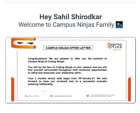 sahil shirodkar on linkedin codingninjas intern