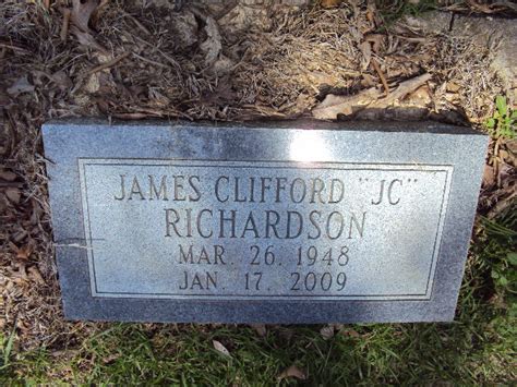 James Clifford “j C” Richardson 1948 2009 Find A Grave Memorial