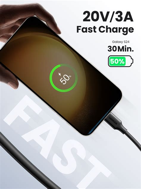 Ugreen Pd 60w Usb C To Usb C Type C Fast Charging Cable For Iphone 15