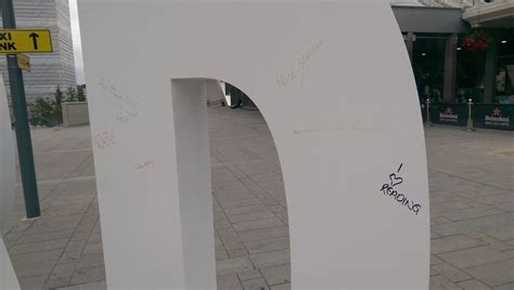 In Pictures Rdg Letters Outside Reading Station Berkshire Live