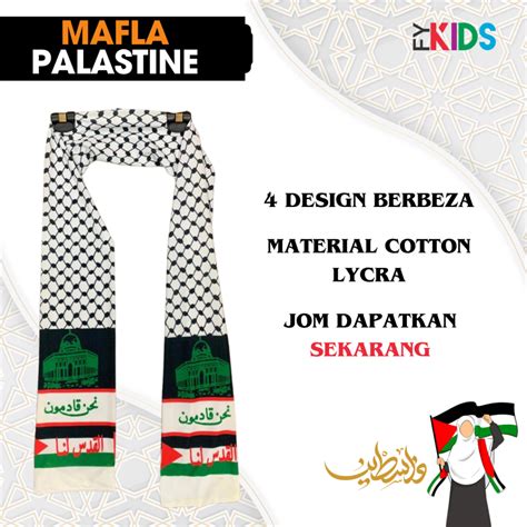 Mafla Palestine Selendang Palestine Solidarity Palestine Gaza Scarf