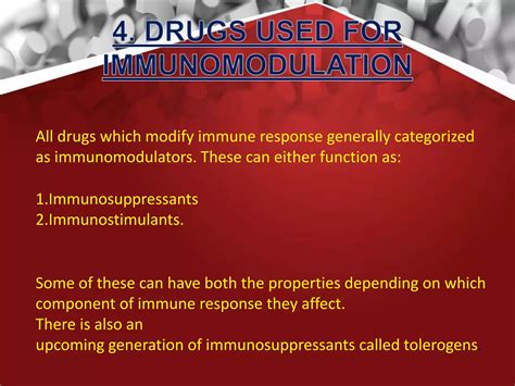 Role Of Immunomodulators Ppt