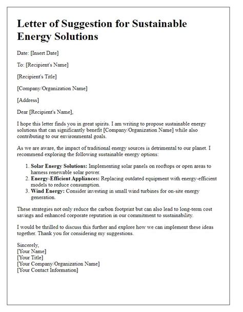 Letter Template For Renewable Energy Project Recommendation Free