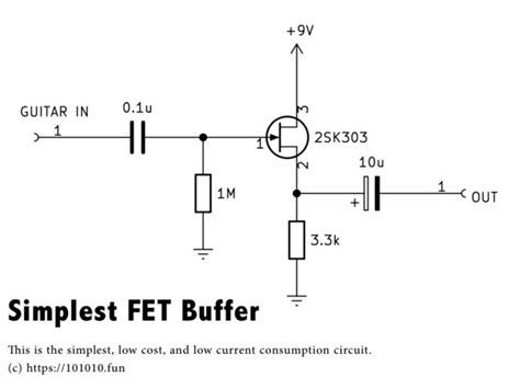 Buffer Fet Diy Jfet Buffers Input Basic Amplifier Common Voltage Drain Schematics Bias Gate