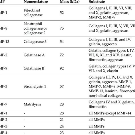 Matrix Metalloproteinases And Tissue Inhibitors Of Matrix Download