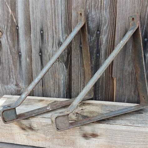Rusty Shelf Brackets Etsy