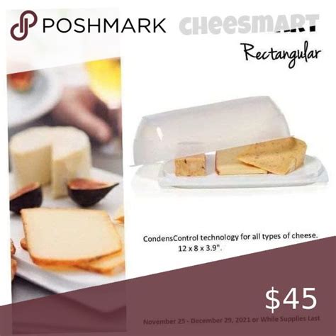 Tupperware Cheesmart Rectangular For Various Cheese Storage