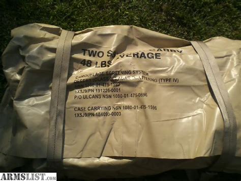 Armslist For Sale Trade Military Issue Desert Camo Netting W Poles