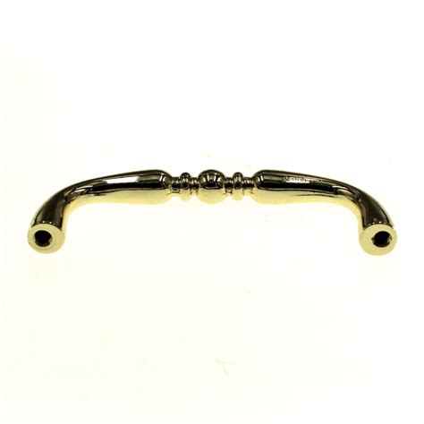 Belwith Conquest Polished Brass 3 Ctr Cabinet Arch Pull Handle P1445