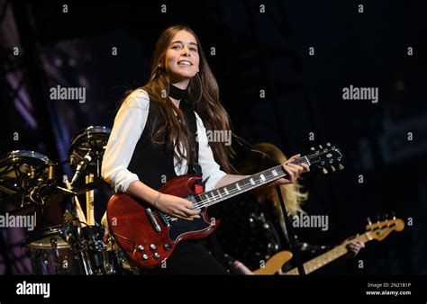 Musician Danielle Haim Of The Group Haim Performs During Taylor Swifts