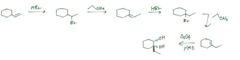 Organic Chemistry Synthesis Of 1 Ethylcyclohexane 12 Diol From