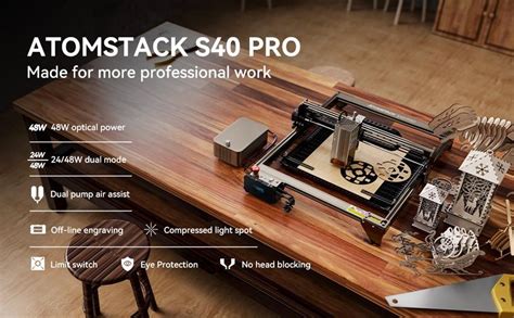 Atomstack S40 Pro Laser Engraver Cutter With F30 Pro Air Assist Kit