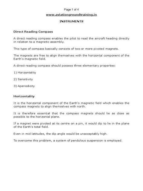 Direct Reading Compass Pdf Compass Physical Quantities