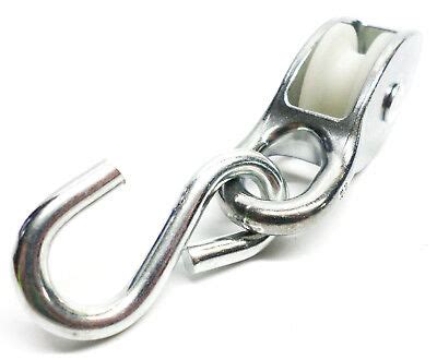 Blockseilrolle Mit S Haken Mm Seilrollen Drahtseilblock Umlenkrolle F EBay