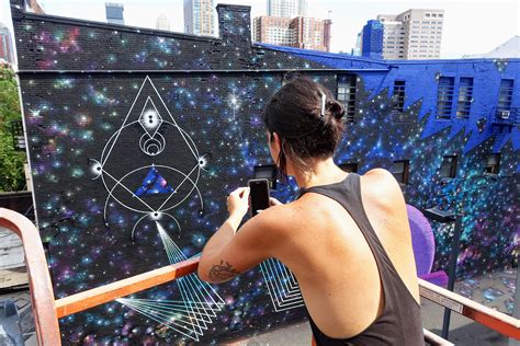 Liberty Science Center Stunning New Jersey City Mural Brings Jennifer Chalsty Planetarium To Life