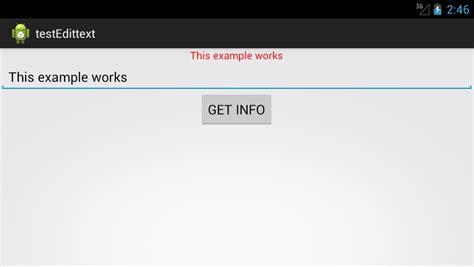 Android Show String From Edittext Stack Overflow