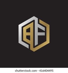 Ah Initial Letters Loop Linked Hexagon Vetor Stock Livre De Direitos