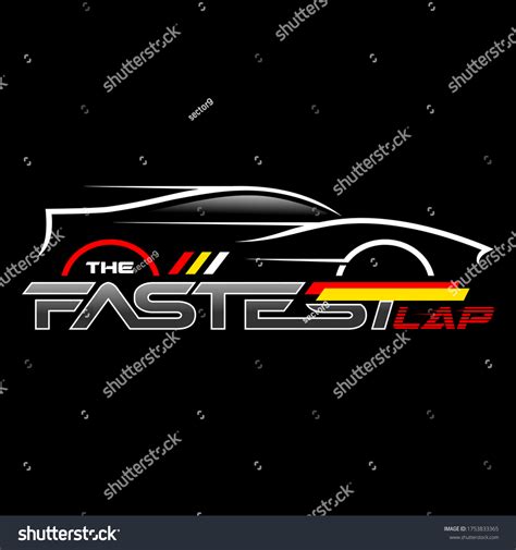 Fastest Lap Logo Design Concept Sports Stock Vector Royalty Free