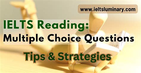 IELTS Reading Multiple Choice Questions MCQ Tips IELTS Luminary