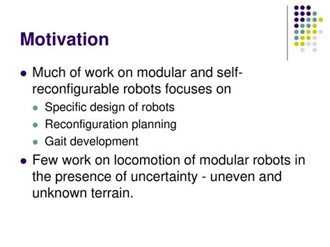 Chain Based Reconfigurable Robots Superbot And Its Applications Ppt Download