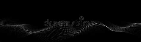 Wave Of Particles Digital Wave Background Concept Abstract Technology Background Big Data