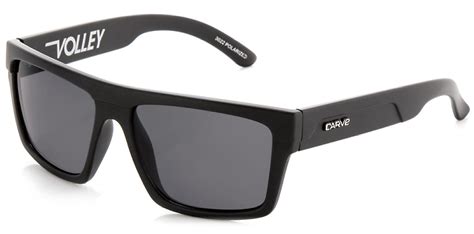 Volley Polarized Matt Black Frame Sunglasses