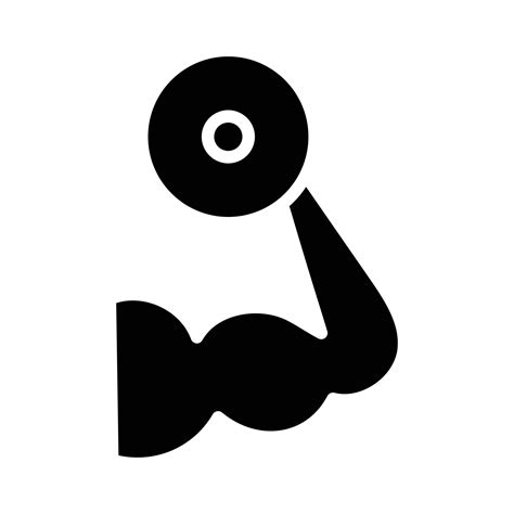 Weight Lift Vector Solid Icon Design Illustration Olympic Symbol On