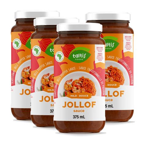 Jollof Sauce Mild Douce 375ml Taltis Foods African Foods And Beverages