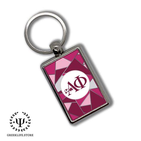 Alpha Phi Keychain Rectangular — Greeklife Store
