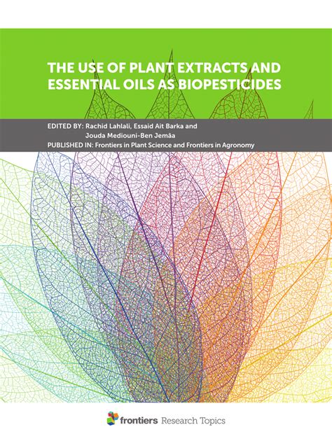Pdf The Use Of Plant Extracts And Essential Oils As Biopesticides