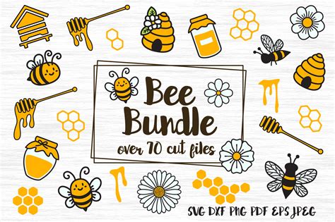 Bee SVG Bee Bundle Honeycomb Svg Honey Bee Svg Bee Tumbler Honey