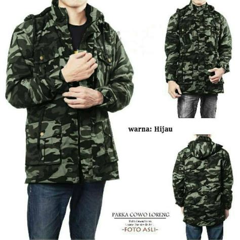 Jual Jaket Parka Pria Loreng Army Camo Jumbo Shopee Indonesia