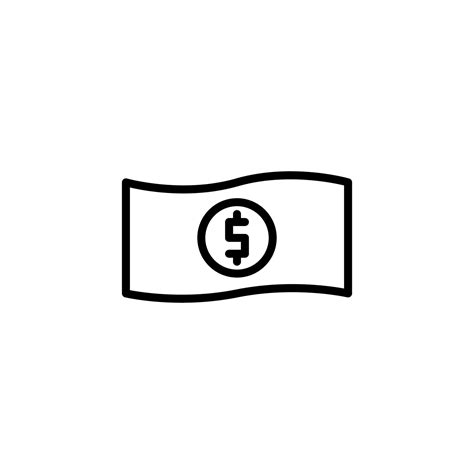 Money Icon With Outline Style 20591883 Vector Art At Vecteezy