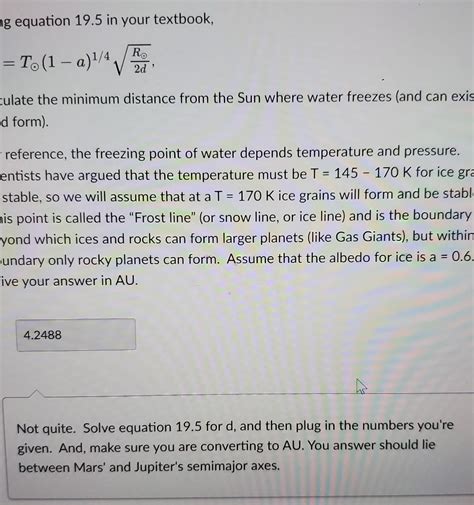 Solved Using Equation 19 5 In Your Textbook