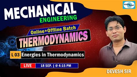 L 03 II Energies In Thermodynamics II Thermodynamics II Mechanical