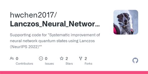 Github Hwchen2017lanczosneuralnetworkquantumstate Supporting Code For Systematic