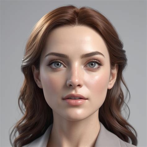 Premium Psd A Woman With Red Hair And A White Shirt Is Shown With A
