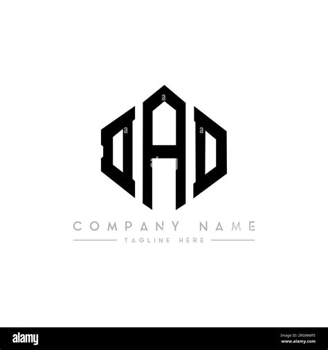 Dad Letter Logo Design With Polygon Shape Dad Polygon And Cube Shape Logo Design Dad Hexagon