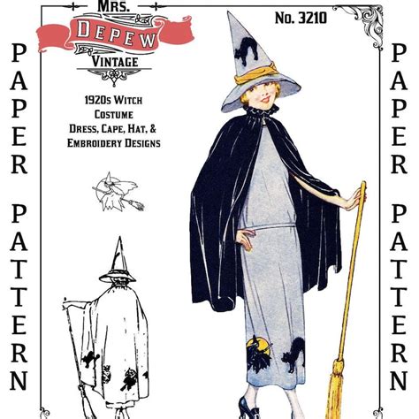 Witches Cape Pattern Etsy