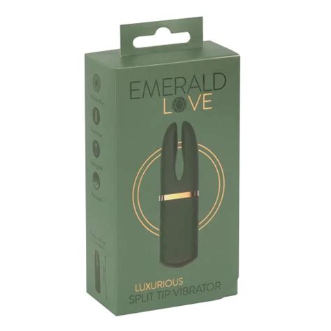 Emerald Luksuzni Split Tip Vibrator Lulu Love