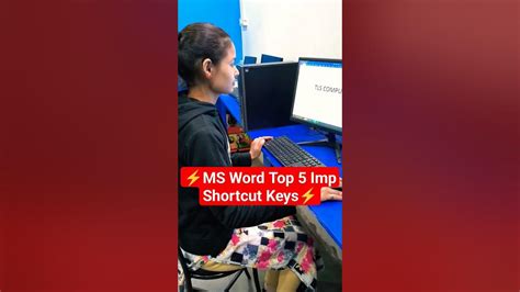 Ms Word 5 Most Useful Shortcut Keys🔥😲 Msword Excel Exceltips