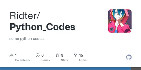 GitHub Ridter Python Codes Some Python Codes