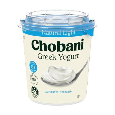 Buy Chobani Greek Yogurt Natural Light 907g Coles