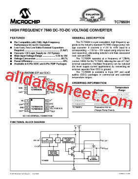 TC HCPA Datasheet PDF Microchip Technology