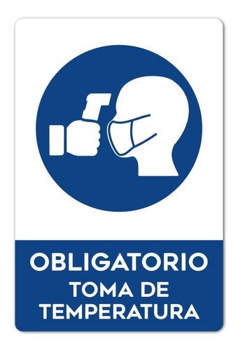 Señalamiento Obligatorio Toma De Temperatura 20x30 Meses Sin Intereses