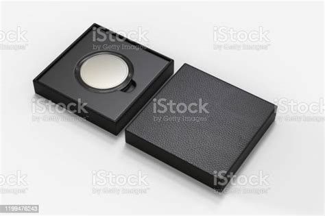 플라스틱 케이스와 종이 상자에 빈 증거 동전 3d 렌더링 그림입니다 동전에 대한 스톡 사진 및 기타 이미지 동전 은 금속 공란 Istock