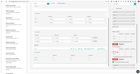 Bug On Layout Tab Data Property Editor Bad Alignment Issue Surveyjs Survey Creator